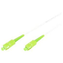 Digitus DK-2922A-10-SCA-SX Glasfaser LWL, Glasfaser Anschlusskabel 10000 cm Wei&szlig;, Gr&uuml;n, Limettengr&uuml;n, lime green [1x SC APC-Stecker - 1x SC APC-Stecker] 9/125