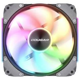 Cougar CF-APR12HB3-RGB PC-Geh&auml;use-L&uuml;fter Schwarz (B x H x T) 120 x 120 x 28 mm