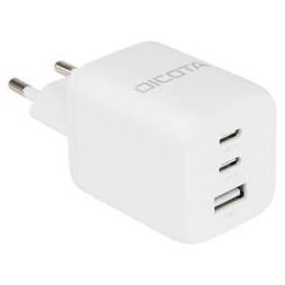 Dicota Compact USB Ladeger&auml;t 65 W 1x USB-A, 2x USB-C&reg; USB PD Wei&szlig; Innenbereich GaN