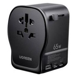 UGREEN S550 65W Universal Travel Adapter Reiseladeadapter 65 W USB-C&reg;, USB-A QC 4+ Schwarz, Grau GaN