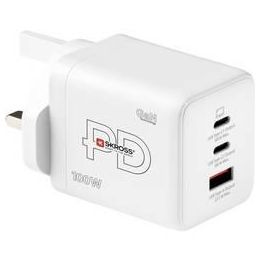 Skross Power Charger Combo+ 100W UK USB Ladeger&auml;t 100 W 2x USB-C&reg;, 1x USB-A USB PD Wei&szlig; Innenbereich USB Power Delivery (USB-PD), GaN