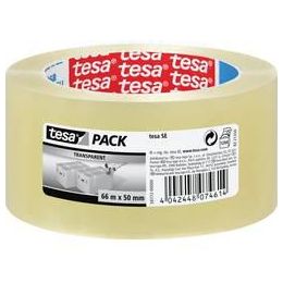 tesa 58172-00000-01 Klebeband tesapack&reg; Transparent (L x B) 66 m x 50 mm 1 St.