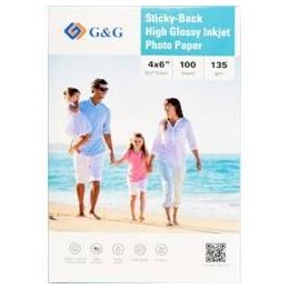 G&G 135GSM-4X6-100 Fotopapier (selbstklebend) 135 g/m&sup2; 100 St.