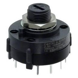 C & K Switches A205S1MNCQ Rotary Switch A Series Drehschalter 125 V/AC, 125 V/DC 2.5 A Schaltpositionen 5 1 St.