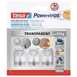 tesa tesa&reg; Powerstrips&reg; Draht-Haken S Transparent Inhalt: 1 St.