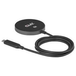 club3D Induktions-Ladeger&auml;t 25 W Qi2 USB-C 25Wa CAC-3027 Ausg&auml;nge Induktionslade-Standard Schwarz
