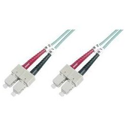 Digitus DK-2522-03-4 Glasfaser LWL Anschlusskabel 3.00 m Violett [1x SC-Stecker - 1x SC-Stecker] 50/125 &micro; Multimode OM4
