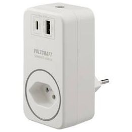 VOLTCRAFT SEM6503 CH Energiekosten-Messger&auml;t USB-Schnittstelle, inkl. Funksteckdose, Datenexport, Datenloggerfunktion, Kostenprognose, TRMS, Stromtarif