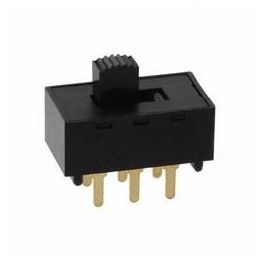 C & K Switches L202011MS02G Slide Switch LP Series Schiebeschalter 125 V/AC, 28 V/DC 4 A 2 x Ein/Ein 1 St. Bulk