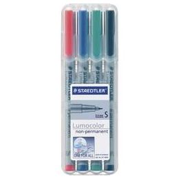 Staedtler Lumocolor&reg; non-permanent pen 311 311 WP4 Universal-Marker Rot, Blau, Gr&uuml;n, Schwarz 0.4 mm