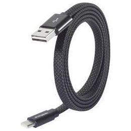Renkforce USB-Kabel USB 2.0 USB-A Stecker, USB-C&reg; Stecker 1.50 m Schwarz mit magnetischer Aufwicklung RF-6872046