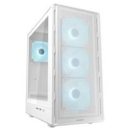 Cougar 382GA50.0004 Midi-Tower PC-Geh&auml;use Wei&szlig; 4 vorinstallierte L&uuml;fter, Seitenfenster, Integrierte Beleuchtung