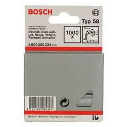 Bosch Accessories 2609200234 Feindrahtklammern Typ 58 1000 St. Abmessungen (L x B) 6 mm x 13 mm