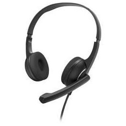 hama 00139934 PC-Office-Headset HS-USB250 V2, Stereo, Schwarz