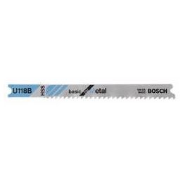 Bosch Accessories 2608631771 Stichs&auml;geblatt U 118 B Basic for Metal, 3er-Pack 3 St.