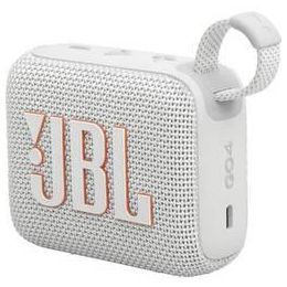 JBL Go 4 Bluetooth&reg; Lautsprecher tragbar, staubfest, Wasserfest Wei&szlig;
