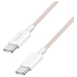 LogiLink USB-C&reg; Kabel USB 2.0 USB-C&reg; Stecker 0.5 m Rosa CU0343