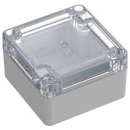 TRU COMPONENTS 6U07080804437 TC-13865052 Industrie-Geh&auml;use 75 x 75 x 45 ABS, Polycarbonat Lichtgrau 1 St.