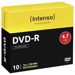 Intenso 4101652 DVD-R Rohling 4.7 GB 10 St. Slimcase