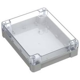 TRU COMPONENTS 6U07241906437 TC-13865188 Industrie-Geh&auml;use 240 x 191.3 x 61.7 ABS-PC Lichtgrau, Transparent 1 St.