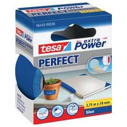 tesa PERFECT 56343-00036-03 Gewebeklebeband tesa&reg; extra Power Blau (L x B) 2.75 m x 38 mm 1 St.