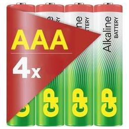 GP AAA Batterie GP Alkaline 1,5V 4 St&uuml;ck Micro (AAA)-Batterie 1.5 V 4 St.