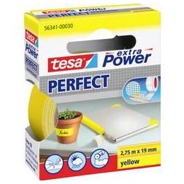 tesa PERFECT 56341-00030-03 Gewebeklebeband tesa&reg; extra Power Gelb (L x B) 2.75 m x 19 mm 1 St.