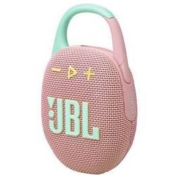 JBL Clip 5 Bluetooth&reg; Lautsprecher tragbar, staubfest, Wasserfest Mint, Pink