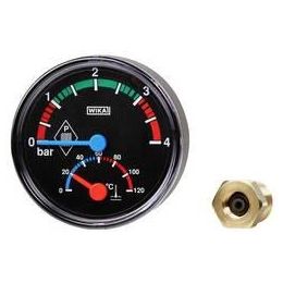 WIKA Bimetall-Thermomanometer 14112457 THM10 1 St.
