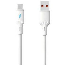 Akyga USB-C&reg; Kabel USB-A Stecker, USB-C&reg; Stecker 1.8 m Wei&szlig; AK-USB-60