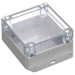 TRU COMPONENTS 6U07121206737 TC-13865316 Industrie-Geh&auml;use 151.4 x 121.4 x 60 ABS-PC Lichtgrau, Transparent 1 St.
