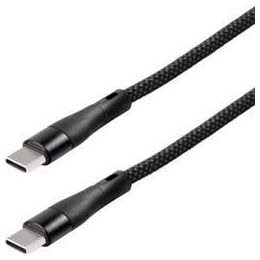 Maxtrack USB-Kabel USB 2.0 USB-C&reg; Stecker 1 m Schwarz Spiralkabel, vergoldete Steckkontakte C532-1L