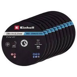 Einhell 711524 Trennscheiben-Set 230 mm 10 St. Metall, Edelstahl, Stahl, Blech