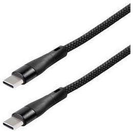 Maxtrack USB-Kabel USB 2.0 USB-C&reg; Stecker 2 m Schwarz Spiralkabel, vergoldete Steckkontakte C532-2L