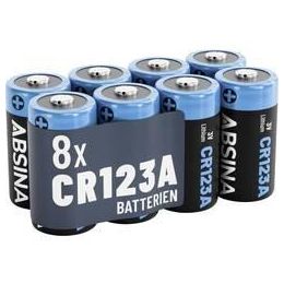 Absina Spezial-Batterie CR-123A Lithium 1300 3 V 8 St.