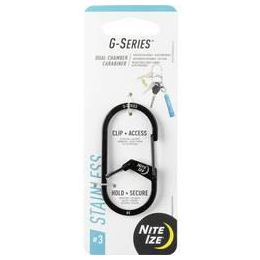 NITE Ize Schl&uuml;ssel-Karabiner NI-GS3-01-R6 Schwarz 1 St.