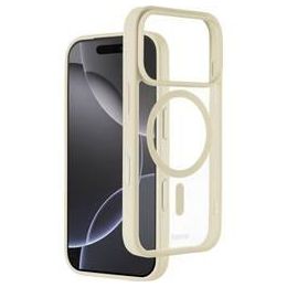 hama 00232406 Handyh&uuml;lle Frame Protect f iPhone 17 Pro, magnetisch, durchsichtig, Beige