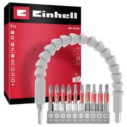Einhell 133115 Bit-Set 11teilig Schlitz, PH, PZ, T-Profil, Innen-Sechskant, Sechskant inkl. Bithalter