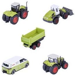 Majorette Claas, Volkswagen (VW) Claas Farm 5 Pieces Giftpack Fertigmodell Landwirtschafts Modell