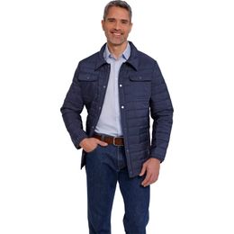 Herren Steppjacke mit Druckknopfleiste marine, Gr&ouml;&szlig;e 52