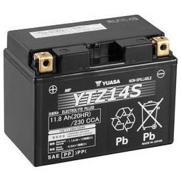 Yuasa YTZ14S Motorradbatterie 12 V 11.2 Ah Poltyp: Schraubklemme Typ 11
