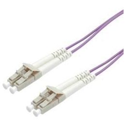 ROLINE LWL-Kabel 50/125&micro;m OM4, LC/LC, Low-Loss-Stecker, violett, 10 m