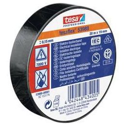 tesa 53988-00001-00 Isolierband tesa&reg; Professional Schwarz (L x B) 20 m x 19 mm 1 St.