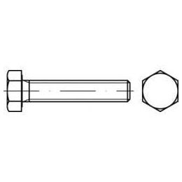 TOOLCRAFT TO-5443689 Sechskantschraube 25 mm 22 mm Au&szlig;ensechskant 83933 Stahl galvanisch verzinkt 100 St.