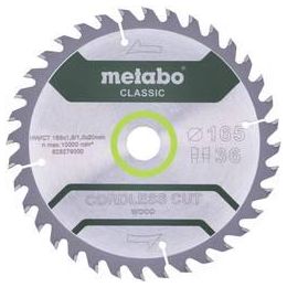 Metabo CORDLESS CUT WOOD CLASSIC 628650000 Kreiss&auml;geblatt 165 x 20 x 1 mm Z&auml;hneanzahl: 18 1 St.