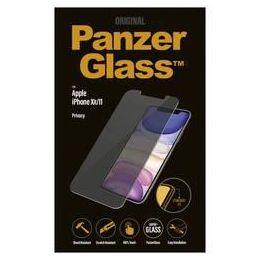 PanzerGlass Standard Privacy Displayschutzglas mit Blickschutz Apple iPhone 11, iPhone XR 1 St. Anti-Fingerprint, antibakteriell P2662