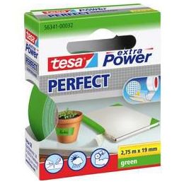 tesa PERFECT 56341-00032-03 Gewebeklebeband tesa&reg; extra Power Gr&uuml;n (L x B) 2.75 m x 19 mm 1 St.