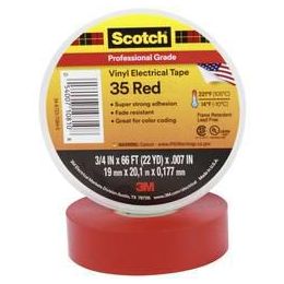 Scotch Scotch&trade; 35 SCOTCH35-19X20RD Isolierband Scotch&reg; 35 Rot (L x B) 20 m x 19 mm 1 St.