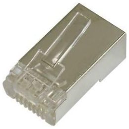 Digitus DN-MO-8-8-SRS DIGITUS Modularstecker f&uuml;r Rundkabel, geschirmt, 100 Stk. DN-MO-8-8-SRS RJ45 Stecker Polzahl Sensoren 8P8C Silber 1 St.