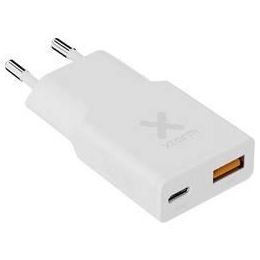 XTORM Go2 Series SlimLine Ladeadapter 33 W 1x USB-A, 1x USB-C&reg; USB PD, Quick Charge 3.0 Wei&szlig; Steckdose, Innenbereich